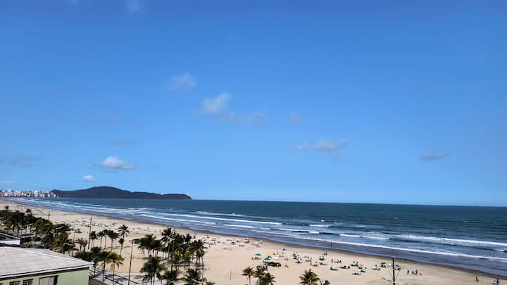 Pé Na Areia.tupi. Garagem,wi-fi, Elevador - Praia Grande