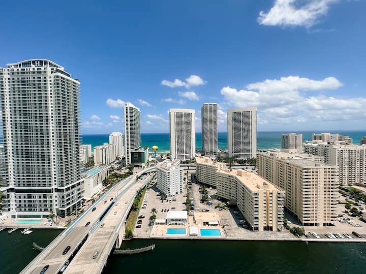 Exclusive 3 Bedrooms Apartment W/ Stunning View - Hallandale, FL