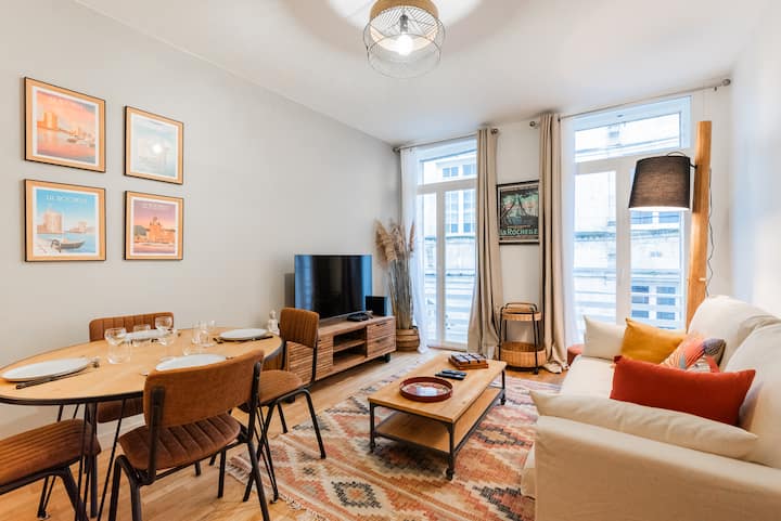 'Le Cosy' - Charmant T2 Rénové, 100m Du Vieux Port - La Rochelle