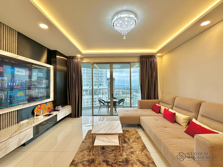 Teega Residence Medini4br/9paxbathtub/projector - Johor