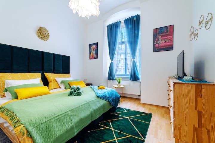 Huge 3 Bdr Apt Wenceslav Sq 140 M Up To 7 Guests - Praga