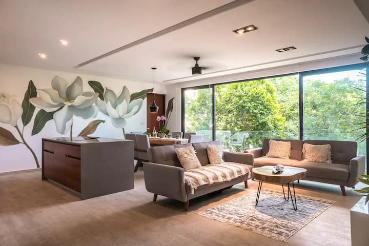 Beautiful 2 Bdr Apartment | 360° Infinity Pool - Tulum