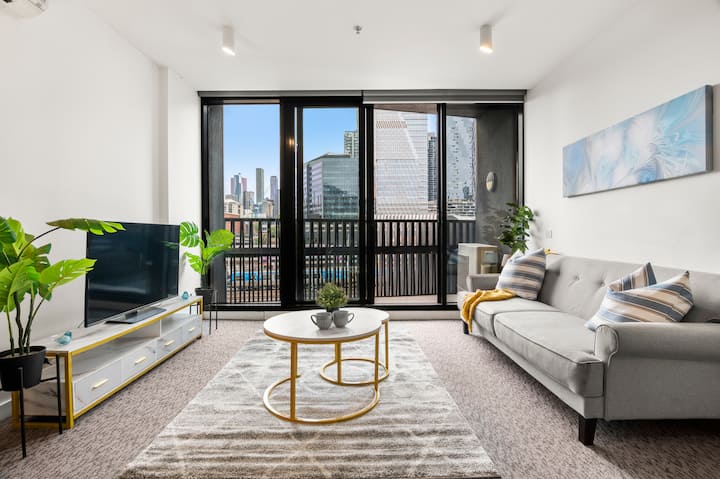 Live Luxe | Cozy 1br Apt @ Marvel W/rooftop Pool - 멜버른