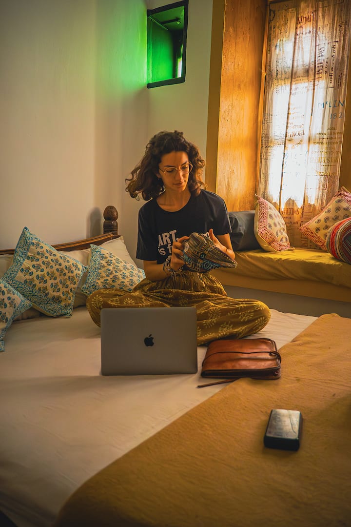 Cozy Room With A Rooftop Cafe And Pool Table - ジャイサルメール