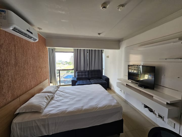 Flat Em Hotel Na Asa Norte - Garvey Park - Brasília