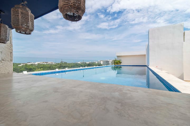 Delightful 2 Bed Apartment With Private Jacuzzi - Tulum