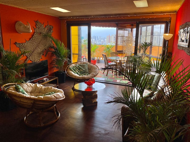 Penthouse Elegante Con Terraza - Lima