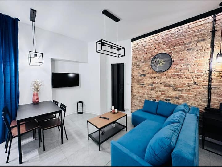 R_k34/1a Blue & Brick Apartament In The Center - Katowice