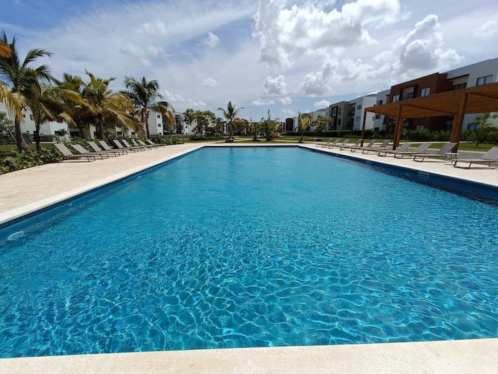 Modern Apt + Pool&gym - Private Beach 5 Min - Punta Cana