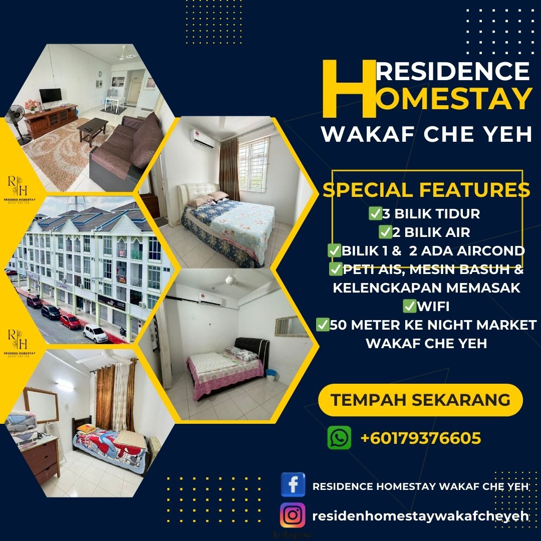 Residencia Homestay Waqf Che Yeh - Departamentos en renta en Kota Bharu ...