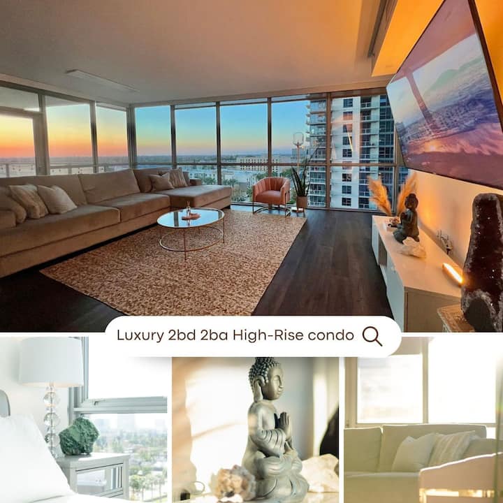 Zen Lux 2bd 2ba Penthouse Condo W/ Pool Gym+sauna - Santa Ana, CA