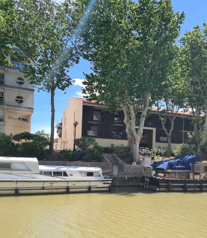 Studio Climatisė Avec Terrasse, Vue Sur Canal. - Département Aude