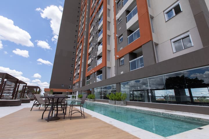 Studio Amplo E Acolhedor Em Andar Alto | Apogeo - Ribeirao Preto