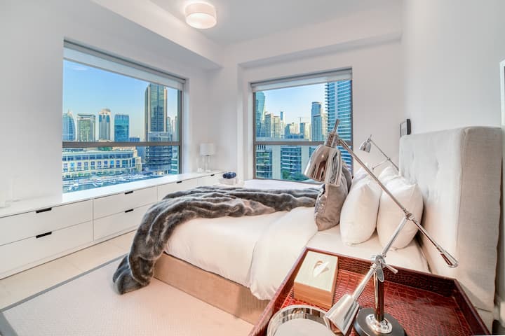 Marina-view 1br In Jbr With Balcony & Pool - Dubaï Marina