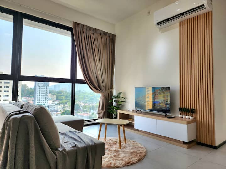 Cozy Home Suite #3br#2carparks - ペナン