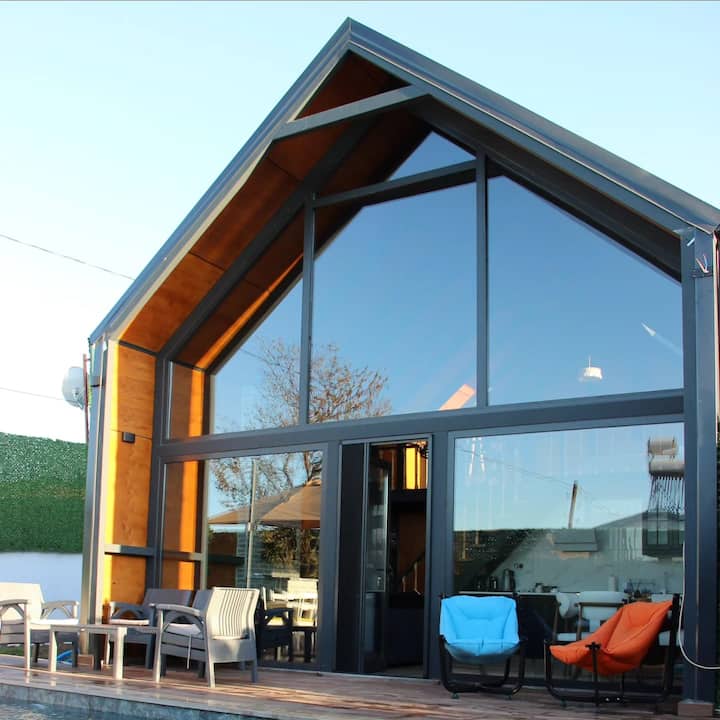 Isıtmalı Havuzlu, Korunaklı, Alkolsüz Nar Bungalov - Sapanca