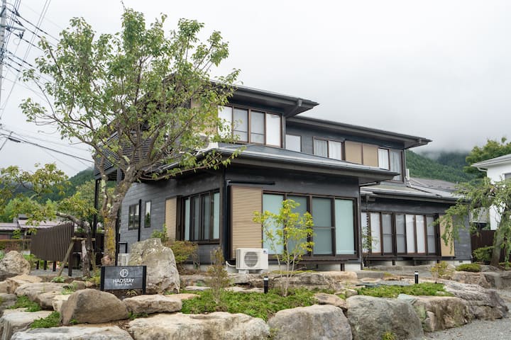New 雄大な富士山部屋から見える豪華な広々日本式家屋/Haostay Oishi Park - Lake Kawaguchi