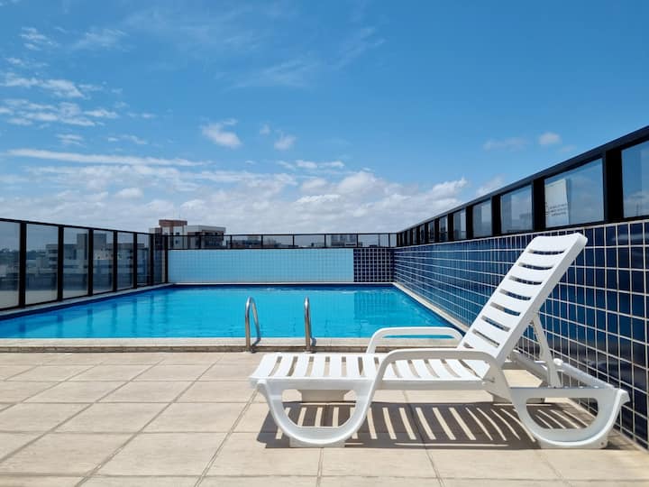 Apartamento Pontaverde,wifi Rápida,piscina No Topo - Maceió