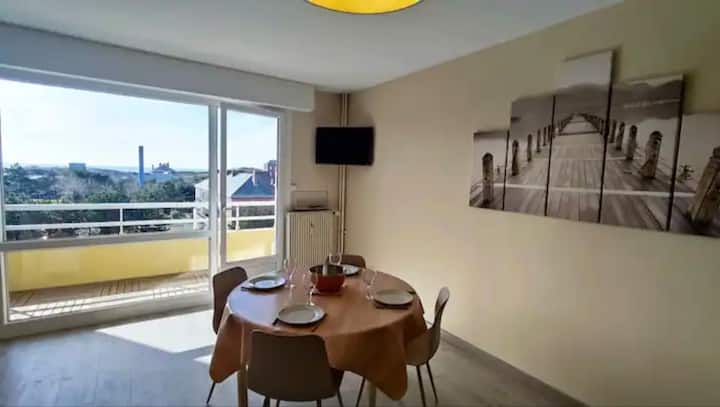 Appartement Vue Mer Avec Balcon +Parking - Berck