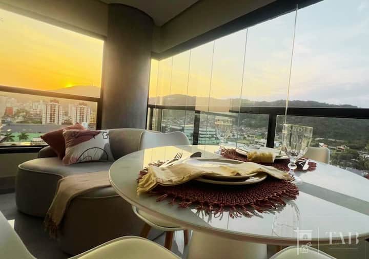 Apê Incrível - Vista Mar E Montanha - Enseada - Guarujá