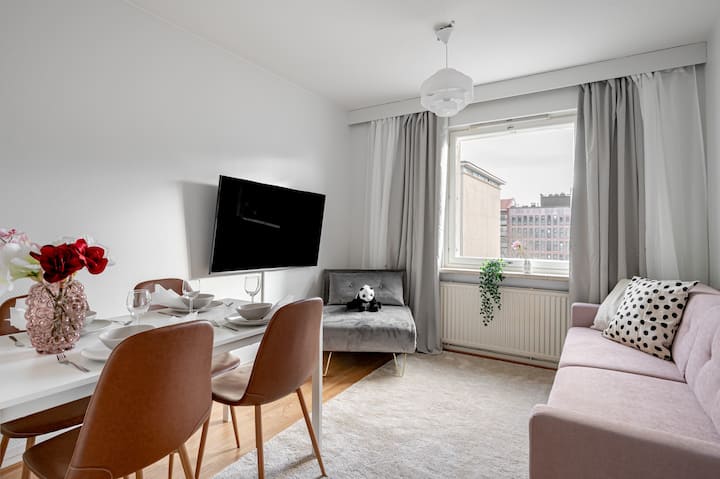 Peaceful King Bed 1br Apartment In The Center - Helsinki
