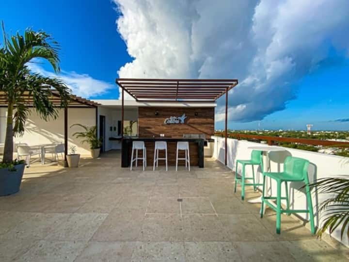 Departamento De Lujo A 10 Minutos De La Playa - Playa del Carmen