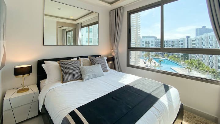 Cozy 1ldk With Pool View In Pattaya~free Wifi - Pattaya City