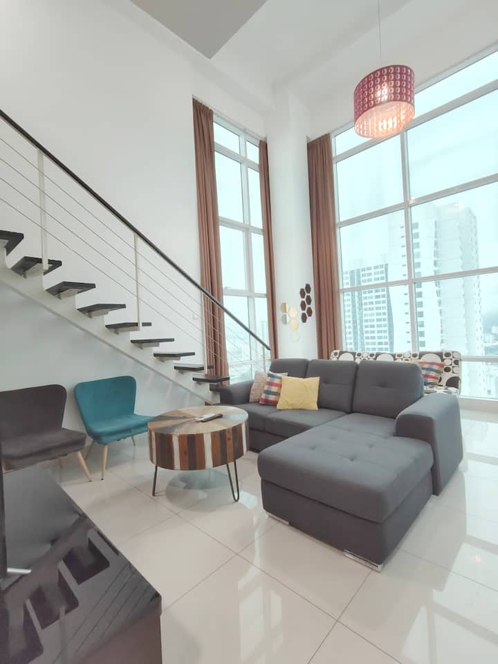 Highfloor Cityview 2br Duplex Maritime Suite - Penang Island