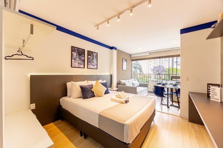 Charmoso Studio No Jardins - Paraíso