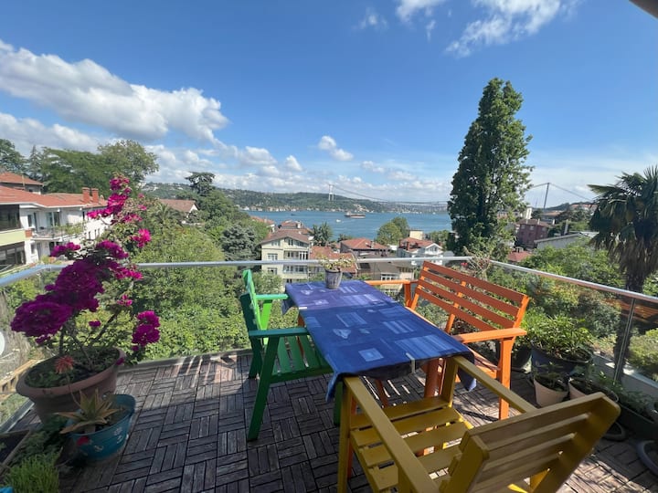 Spacious 1-br Apt With Bosphorus View And Terrace - Riva