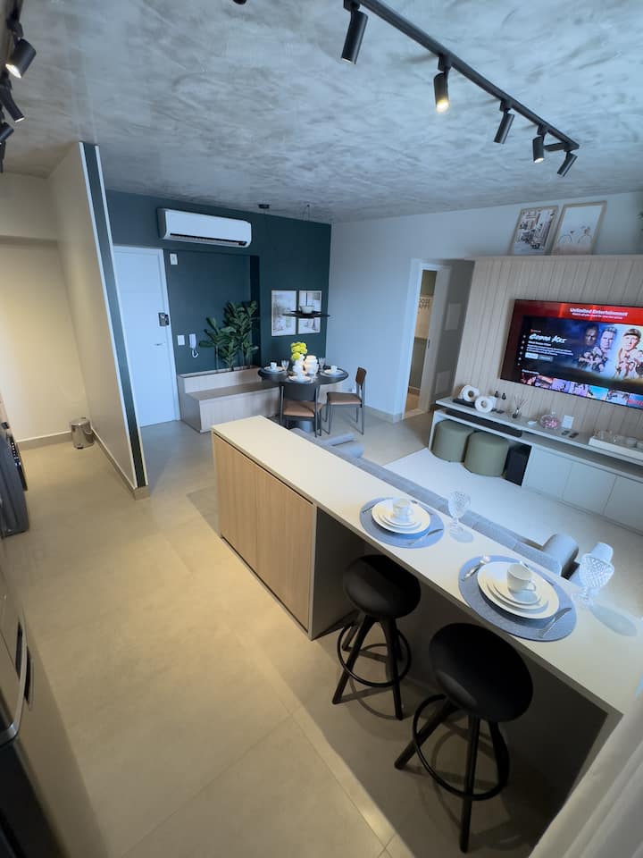 New, Luxurious, And Fullyequipped Modern Apartment - Goiânia