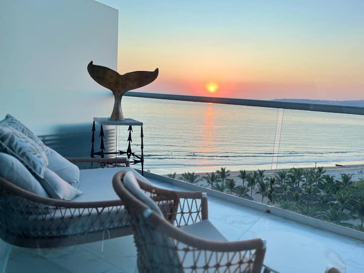 Departamento De Lujo, Vista Al Mar. Maritima Playa - Nuevo Vallarta