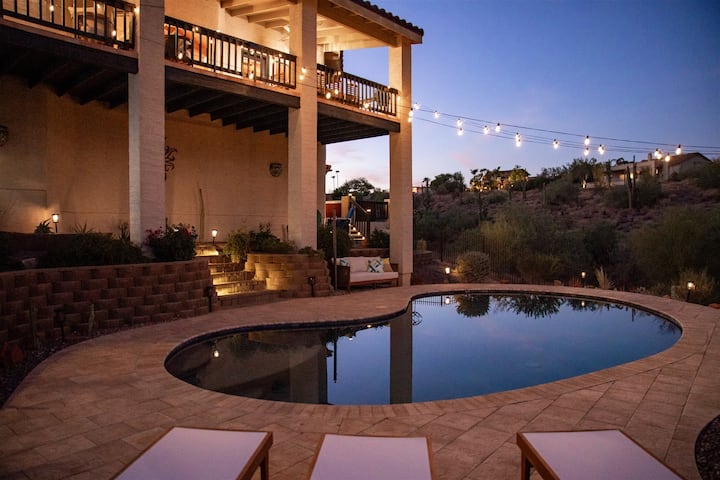 Southwestern Desert Escape/heated Pool/sleeps 12 - Fountain Hills, AZ