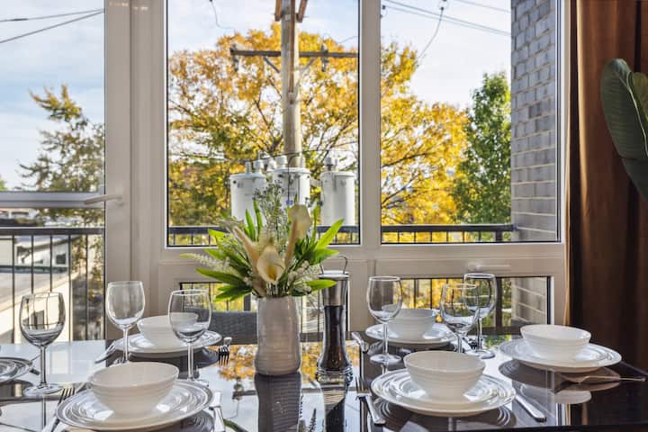 12 Min Downtown View Rooftop W/free P & Ev Charger - Rogers Park - Chicago