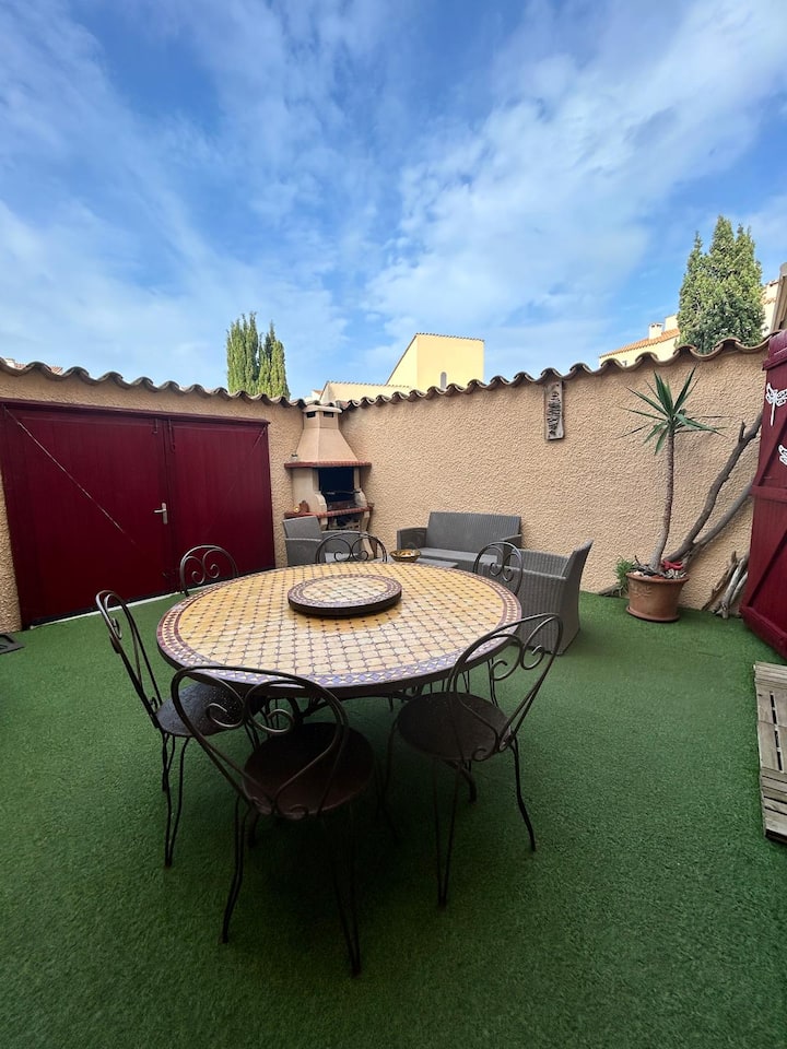 Maison Wifi Terrasse 15mn Village De Noël à Pied ! - Le Barcarès