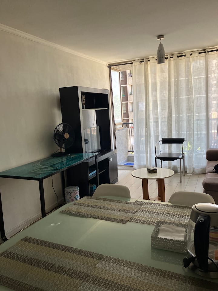 Departamento Con Estacionamiento Check In 24 Horas - Santiago