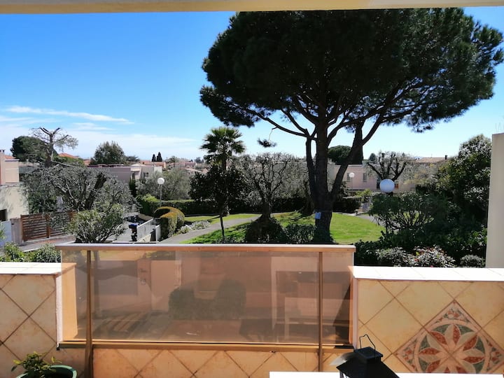 T2 Calme Absolu, Grande Piscine.à 1,5km Des Plages - Cagnes-sur-Mer