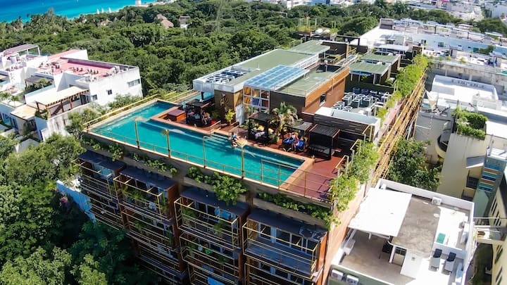 Lr 002 | Cozy Condo & Pvt Terrace + Rooftop - Playa del Carmen