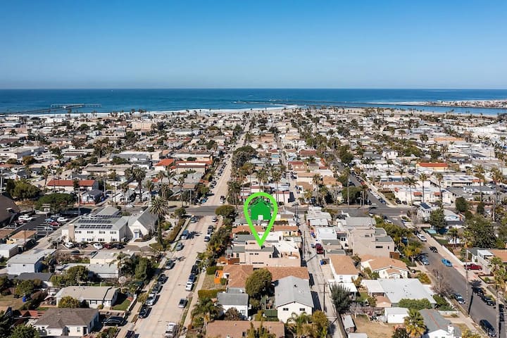 Coastal Ocean Beach Home W/spa Walkable Location - San Diego