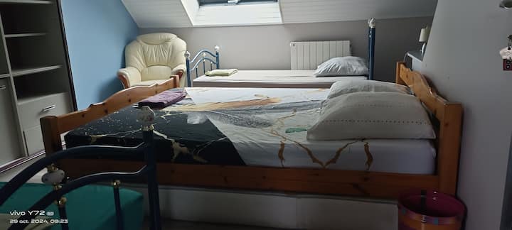 Chambre N°4 Dans Maison 140m2 - Orvault
