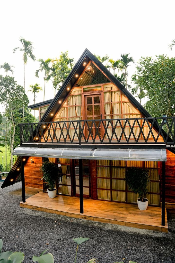 Ethnic Chalet Villa Ac A Shape Unit - Kerala