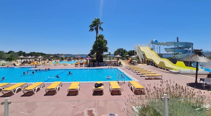 Bungalow 450 4-6 Pers Camping Siblu Lac Des Rêves - Montpellier
