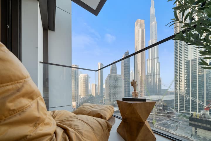 Burj Khalifa View| Downtown| Walk To Dubai Mall - Dubai