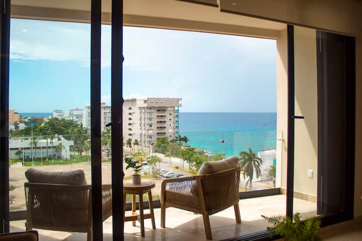 [Wifi] Pool / Terrace/ Grill / Gym / King Size Bed - Cozumel