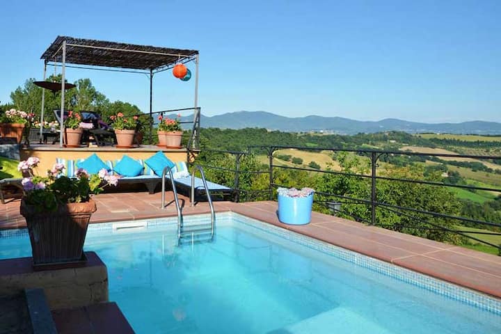 Villa Torre Del Melograno In Italy With Pool - Orvieto