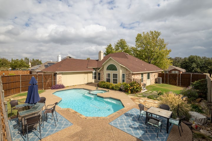 World Cup Weekend Retreat – Pool, Hot Tub & Games - McKinney, TX