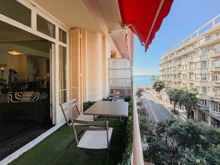 Gambetta - Wifi, Ac, Vue Mer, 3 Pers - Nice