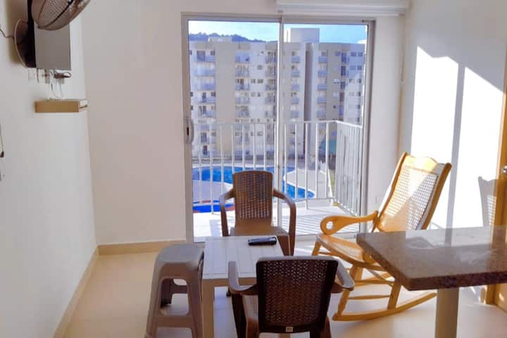 Cozy Caribbean Apt Ac+pool+wifi -