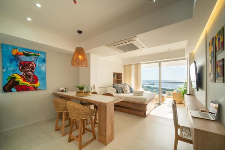 Waterfront Resort-spa-pool-wifi-5 Min Airp-parking - Cartagena