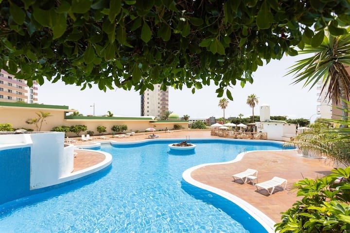 Dream Beach 1 Br Apartment:terrace Dining &Pool - Adeje